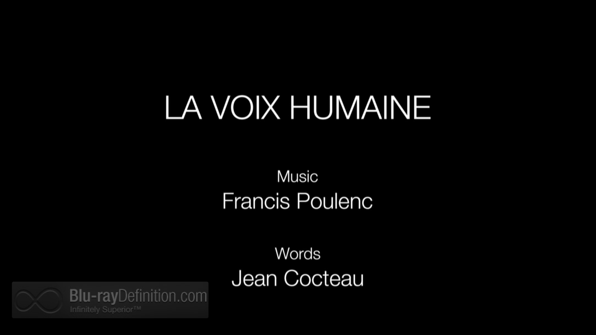 Poulenc: La Voix Humaine [Felicity Lott/Graham Johnson] Blu-ray Review ...